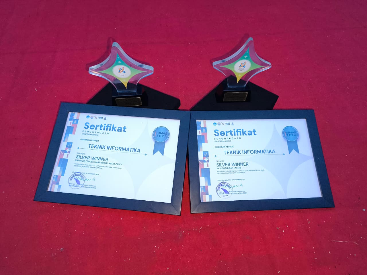 Teknik Informatika ITERA Raih Dua Penghargaan pada Anugerah Humas ITERA 2025 - Teknik Informatika